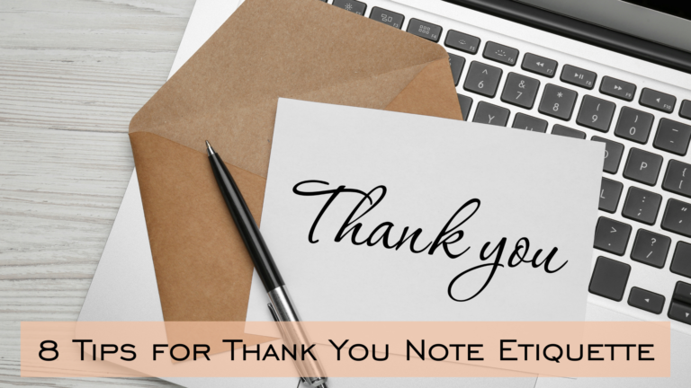 8 Tips for Thank You Note Etiquette – Crystal Hall